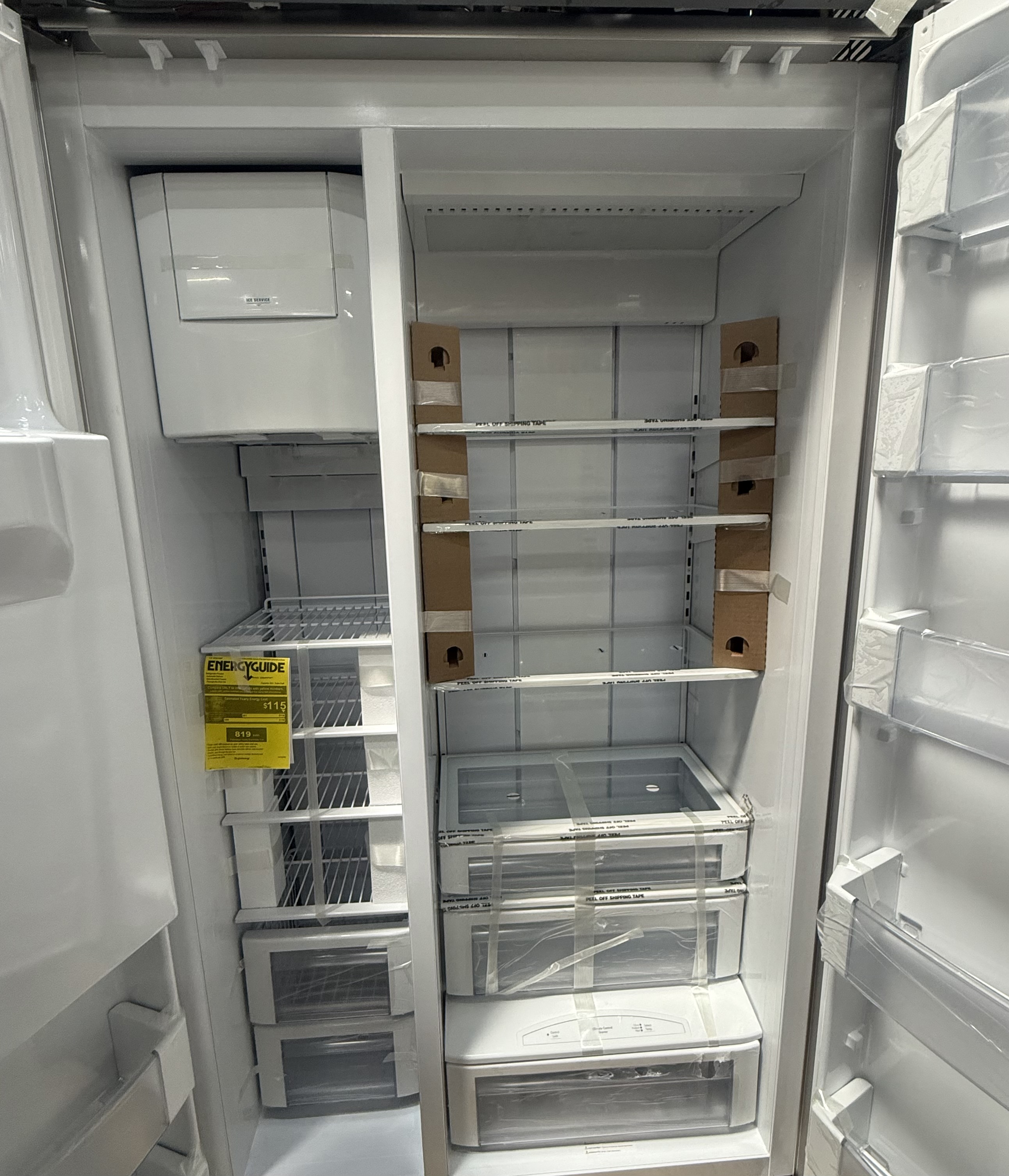 Cafe 42 Counter Depth Built In Side By Side Smart Refrigerator With 24 ...
